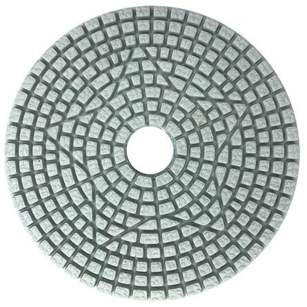 Диск полировальный эластичный 4 в 1 100 мм ABRESSA (Абресса) для мрамора и гранита (с водяным охлаждением) №2