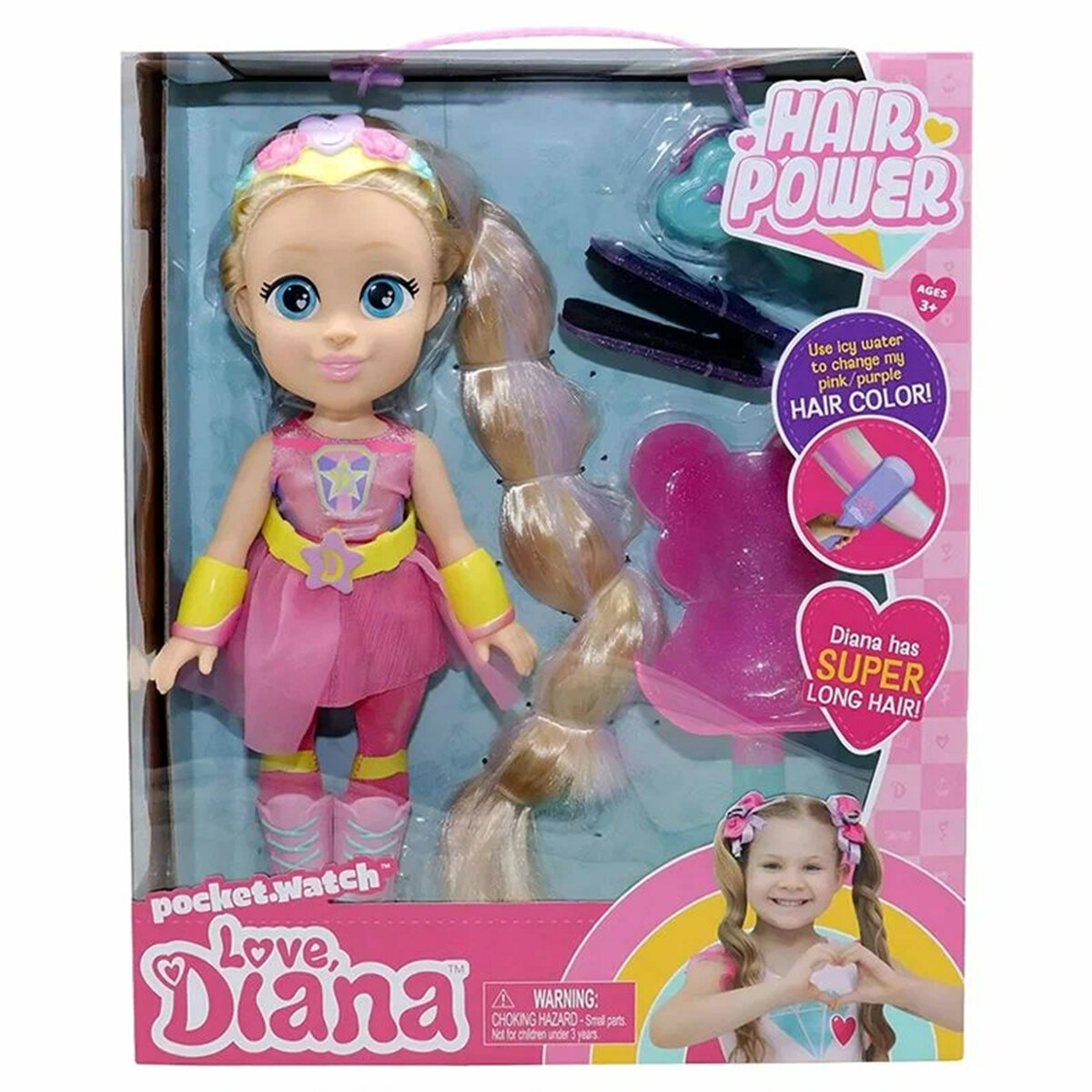 Head Staet Love Diana Hair Power Doll Toy / Детские Аниме-игрушки-куклы-русалки С Цветными Волосами