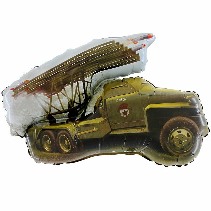Фольгированный шар Grabo Боевая машина, 34"/85х64 см, под гелий/воздух