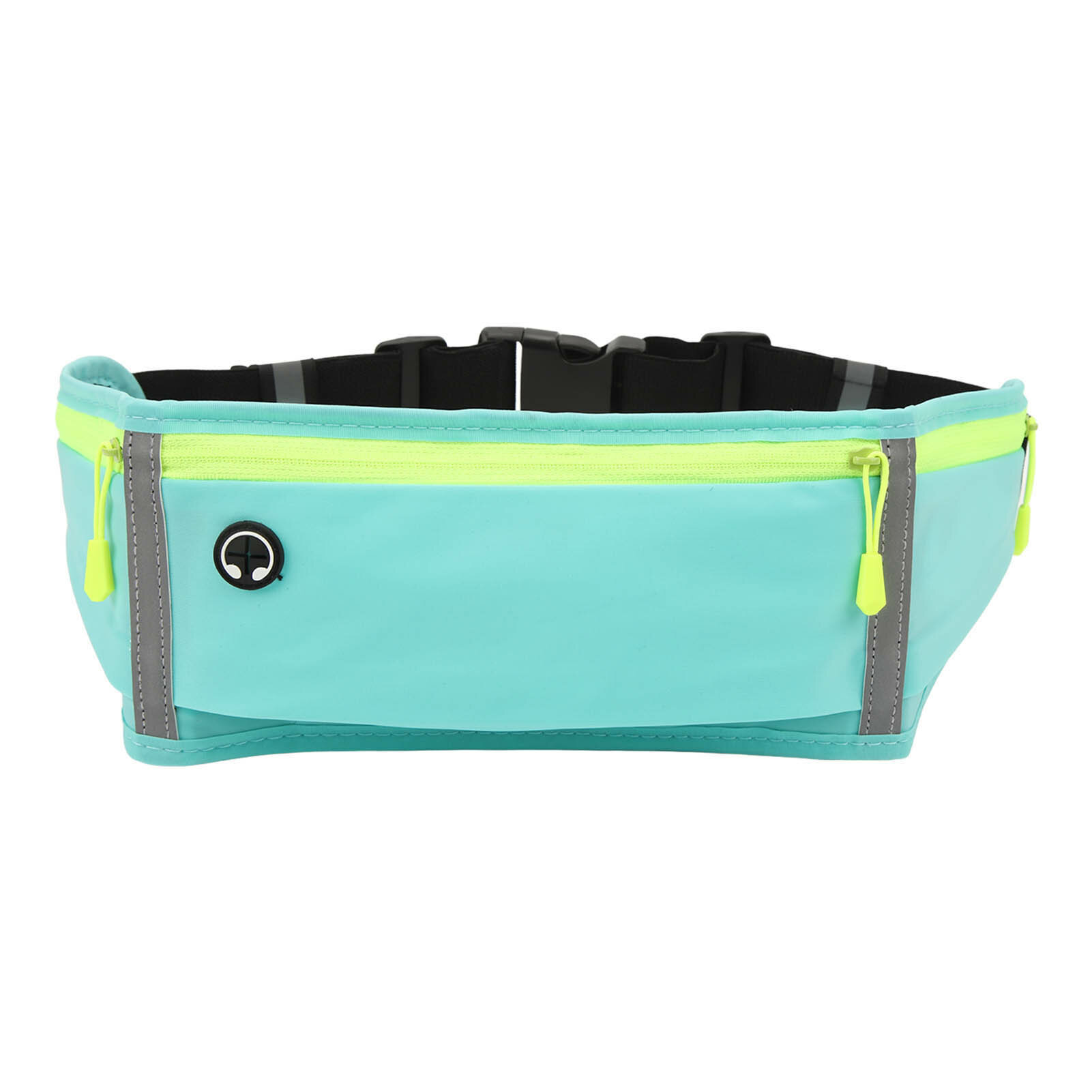 Сумка-пояс для бега с большим объемом, несколькими карманами, регулируемым размером, водонепроницаемая, мини-сумка для бега с отверстием для наушников, небесно-голубого цвета