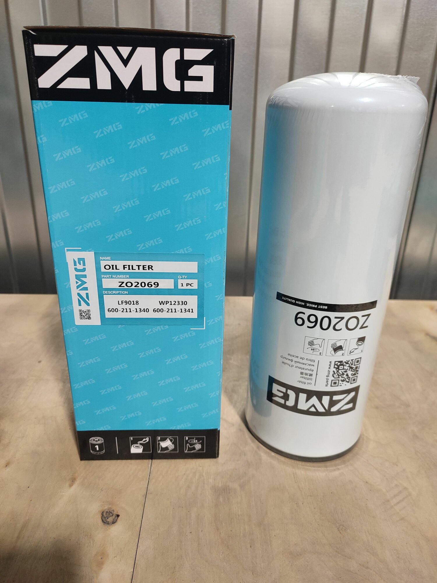 Фильтр масляный ZMG ZO2069 (LF9018; 600-211-1340; 600-211-1341; BD7355; SO10068; WP12330; ST11340)