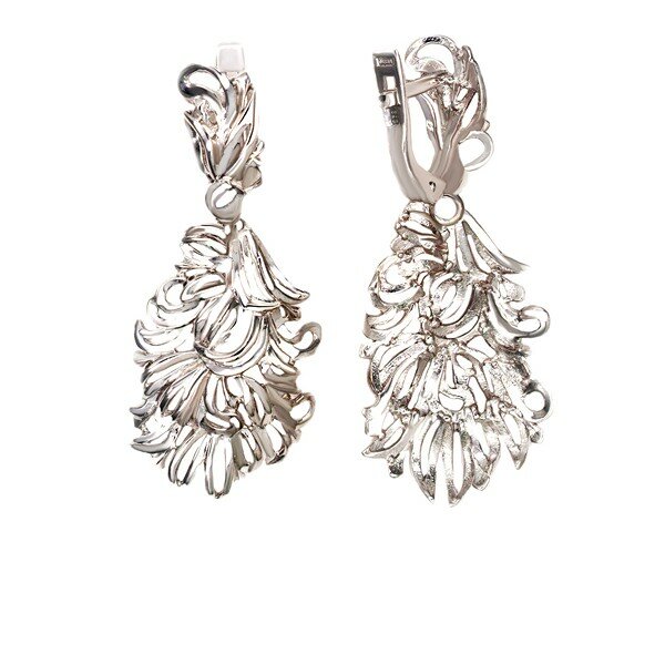 Серьги, серебро, 925 проба