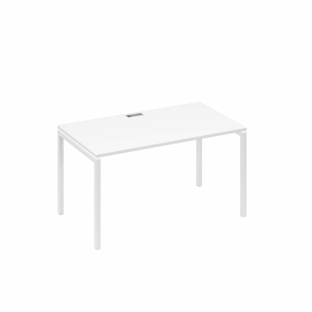 Стол письменный, офисный, компьютерный на металлокаркасе DUE 140*80*75