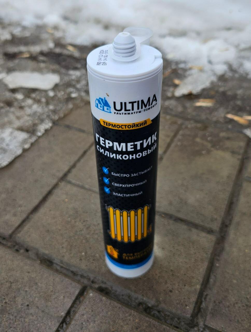Герметик силиконовый термостойкий ULTIMA, 240мл