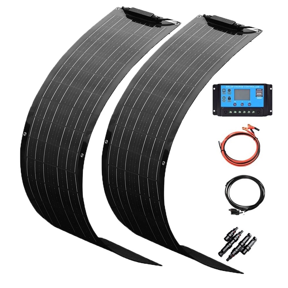 Гибкая солнечная панель XINPUGUANG 50Вт монокристаллический кремний 100W SOLAR KIT