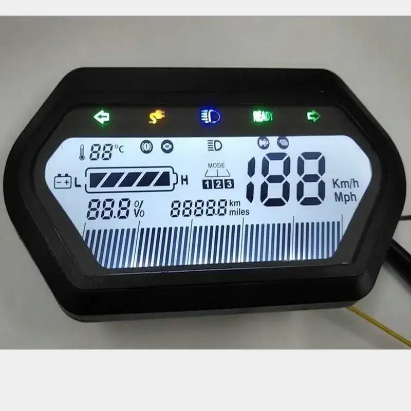 48V60V72V инструмент дисплея VOLMETER для электрического скутера EBIKE из индикатора зарядного тока YXT SPEED 48v60v72vREADY