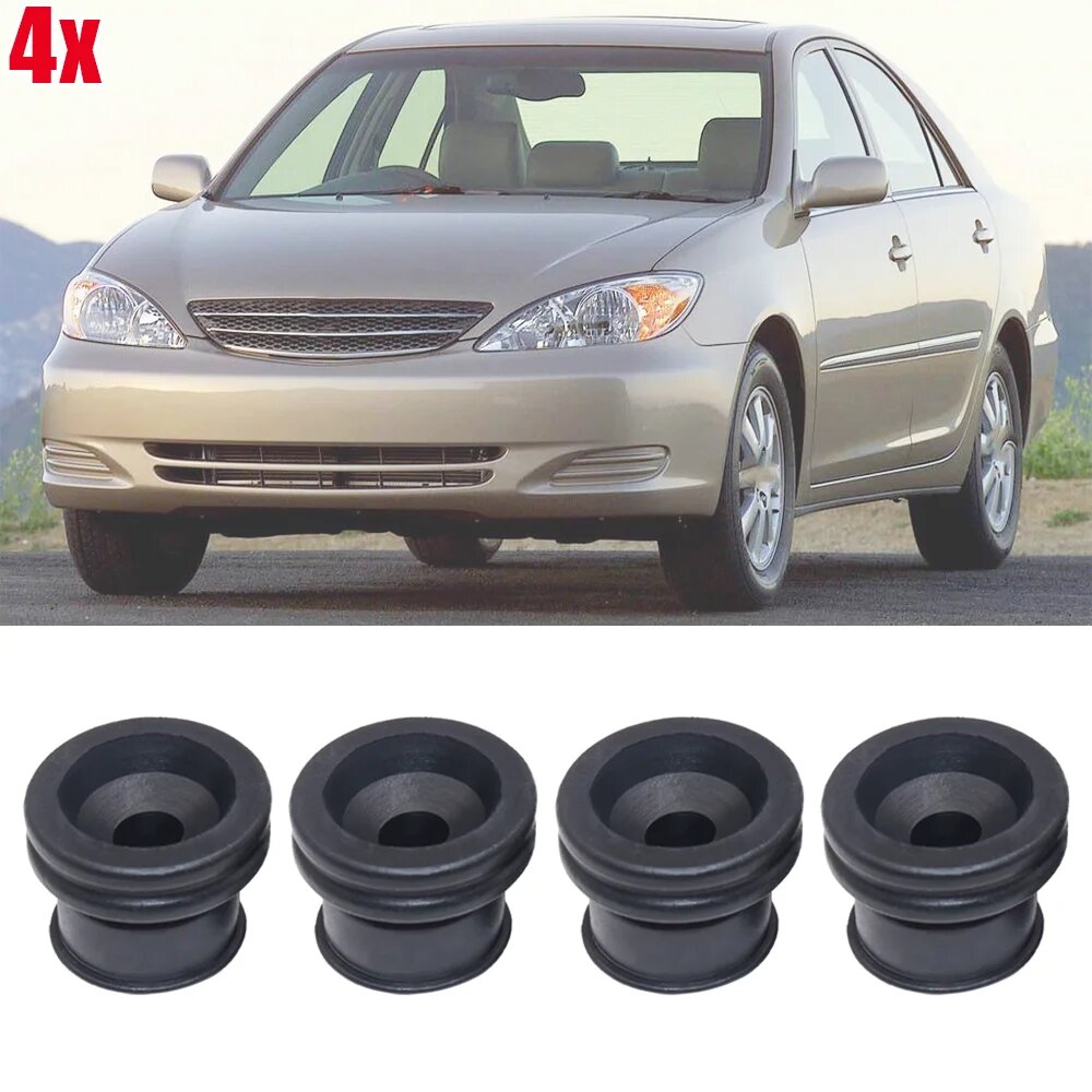 4 шт. для Toyota Camry XV50 2011 2012 2013-2017 автомобильная крышка двигателя, резиновая втулка, крепление, втулка, буферная подушка, черная