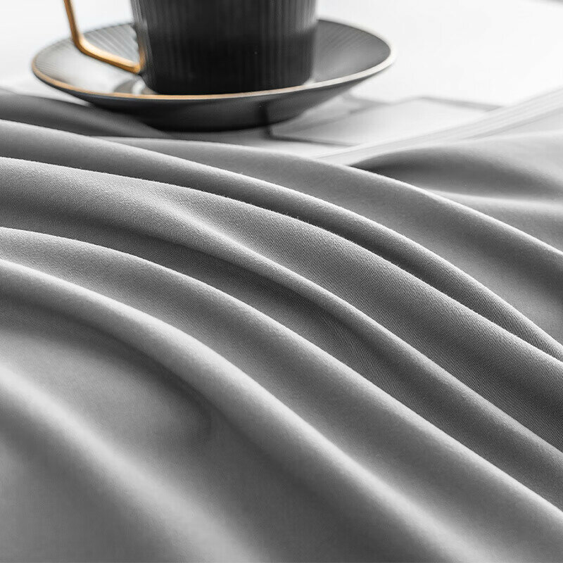 JD Jingzao Soft Four-Piece Bedding Set, 120g Thickened Durable Soft Class A Bed Sheet And Duvet Cover Set, 1.5m Tech Gray