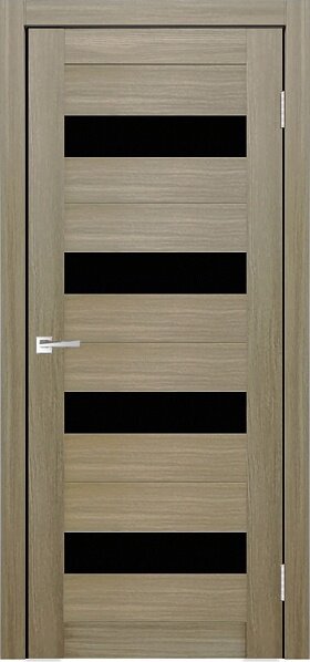 Межкомнатная Дверь Verda Х-8 Неаполь со Стеклом Лакобель Чёрный 1900х600мм (Полотно 1шт) / Верда.