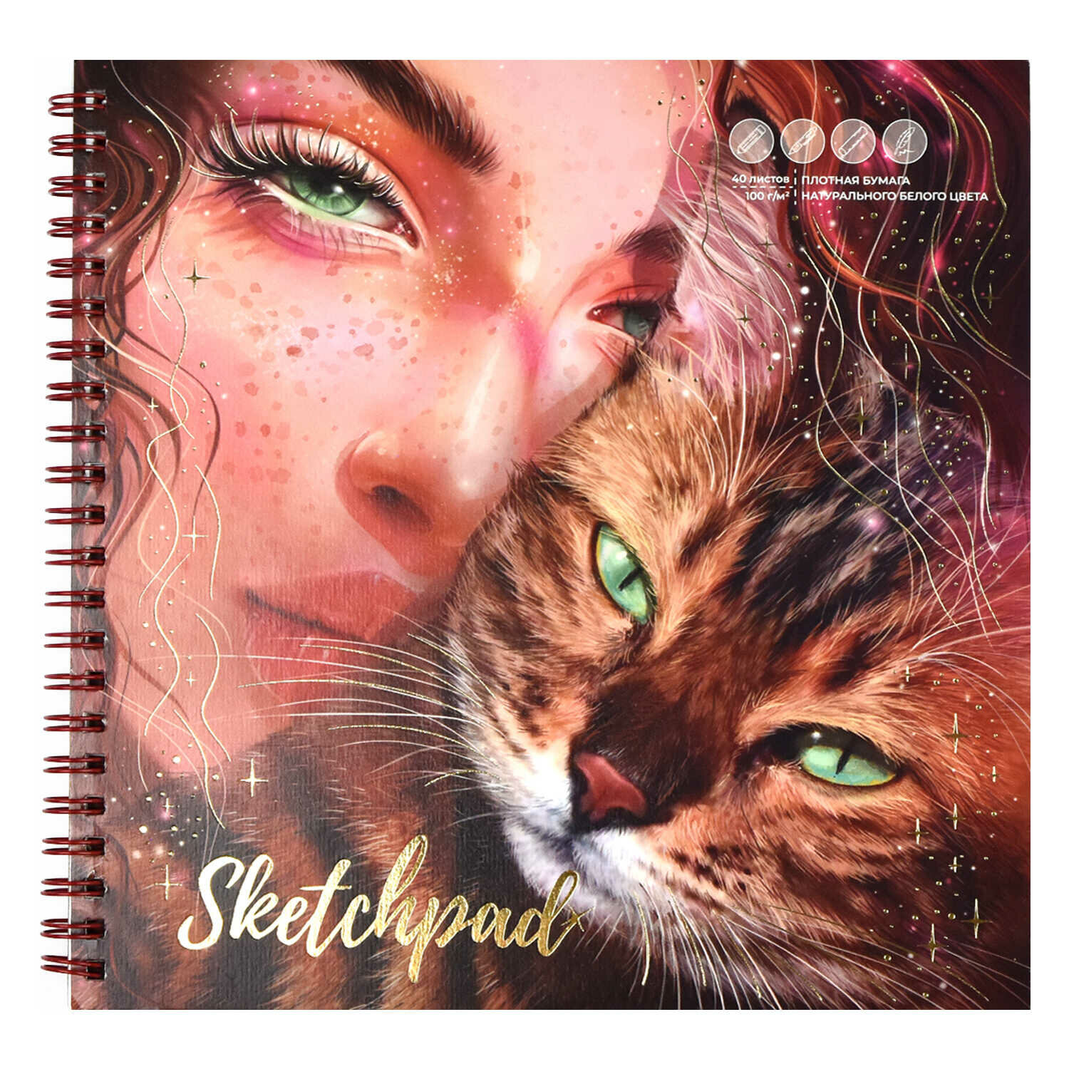 Феникс+ (канцтовары) Альбом для рисования маркерами , 195x195 мм, 40 листов, 100г/м