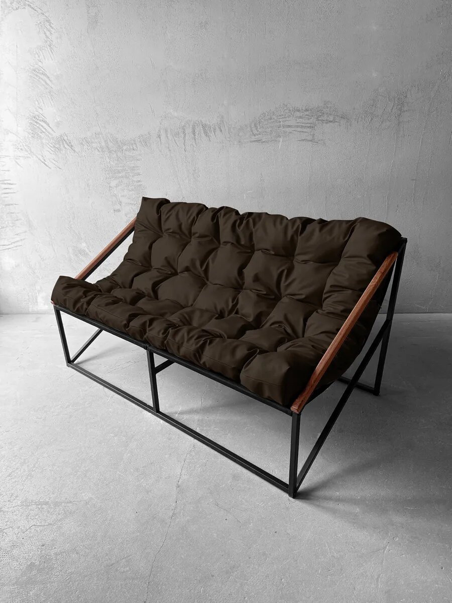 Диван Лофтовик Слэш ++ кожзам коричневый