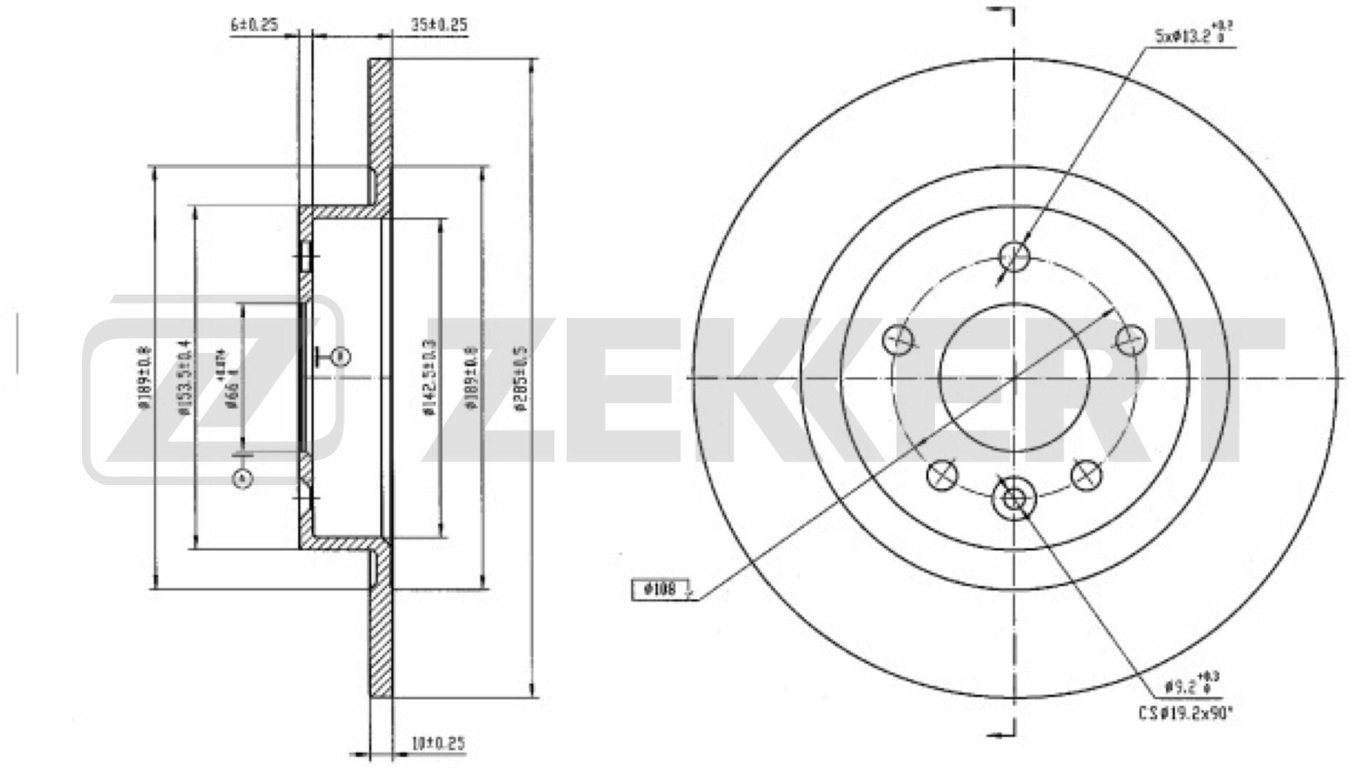 Диск тормозной задний Exeed TXL (M32T) 20-