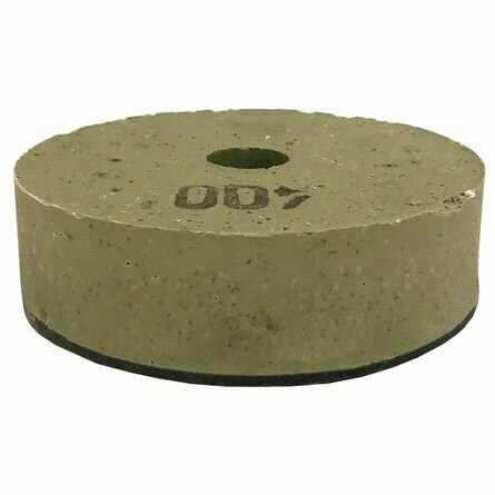 Абразивный сегмент PLATO 130 мм №400 с круглым отверстием, крепление "Улитка" (синтетик), ABRASIVI ADRIA (Абразиви Адриа)