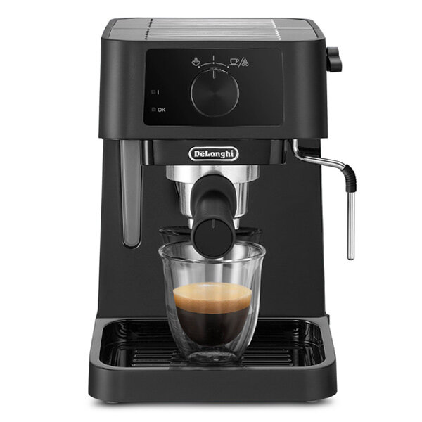 Рожковая кофеварка DeLonghi EC230. BK Stilosa цвет черный мощность 1100Вт