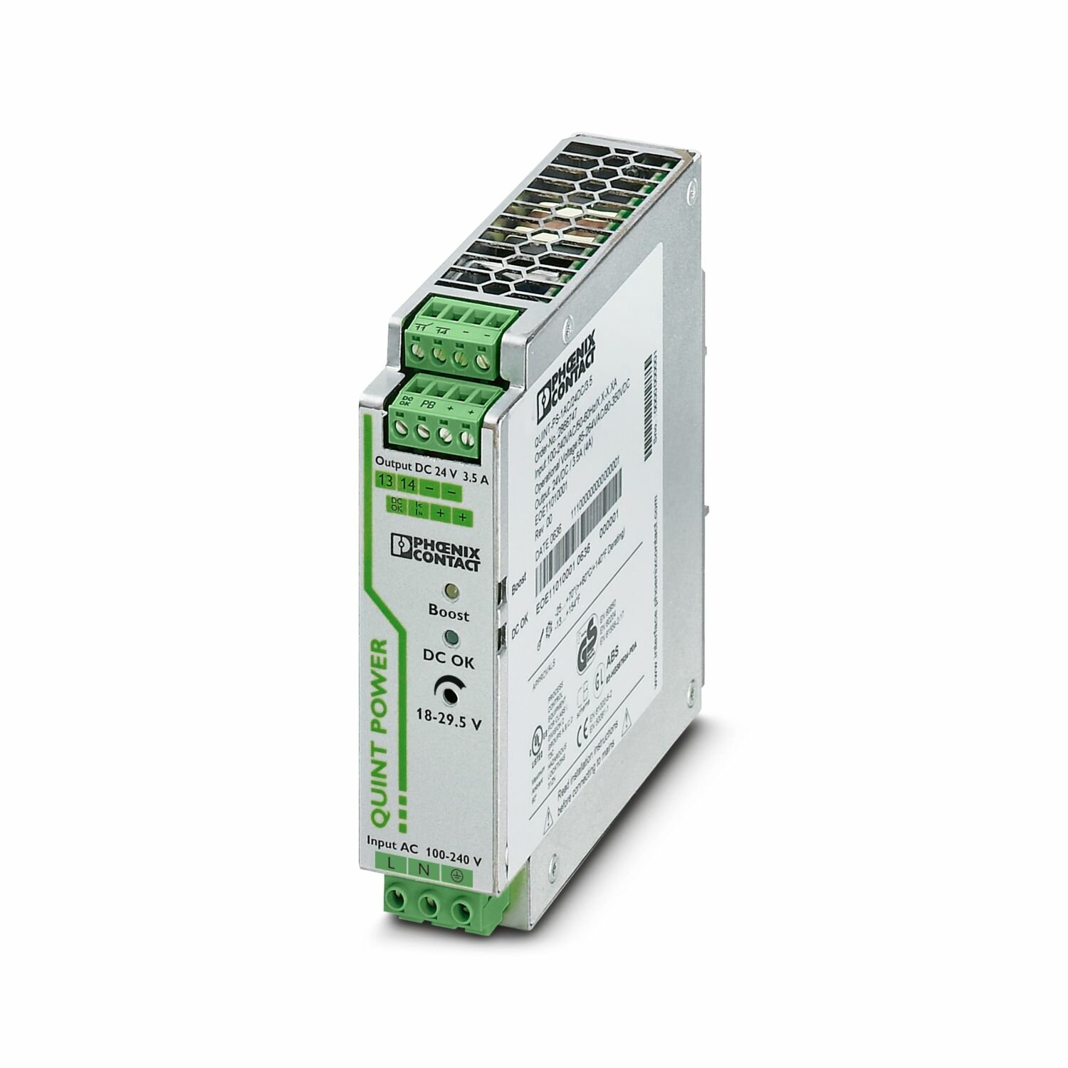 ИБП Phoenix contact 85.264 В/24 В 84 Вт QUINT-PS/1AC/24DC3.5 2866747 4046356113779