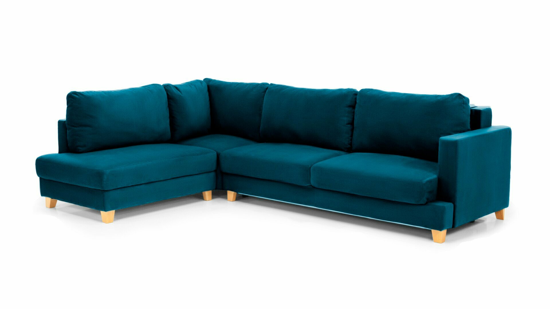 Угловой диван Плимут большой 300х221 см, велюровая обивка Vivaldi 13