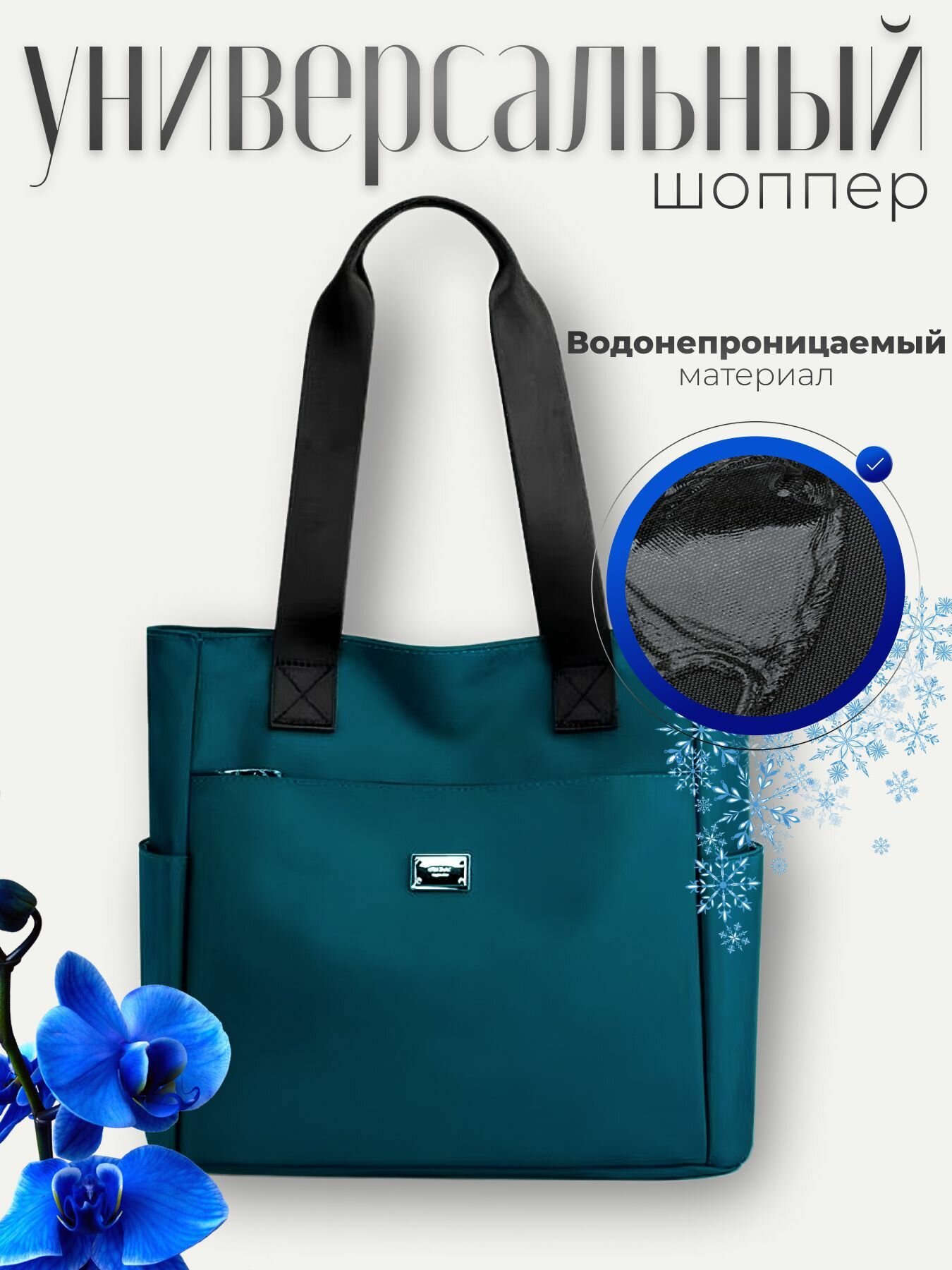 Сумка-рюкзак , синий — фото 1
