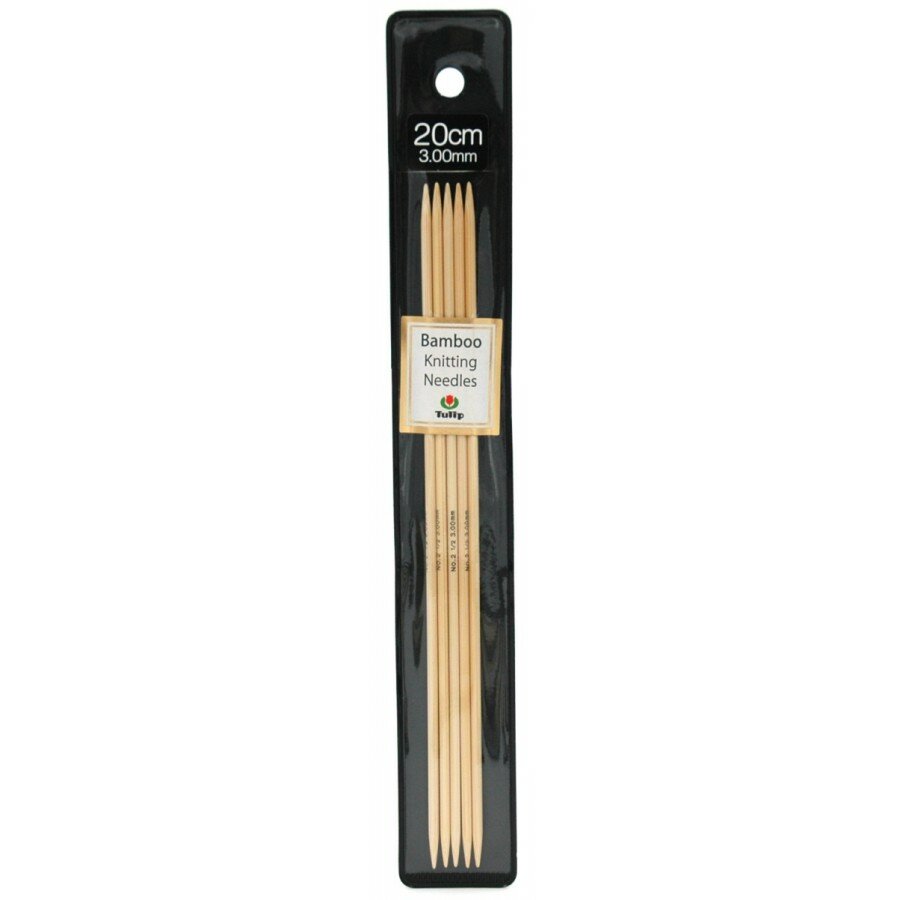 Спицы чулочные Bamboo 3мм/20см, Tulip, KND080300