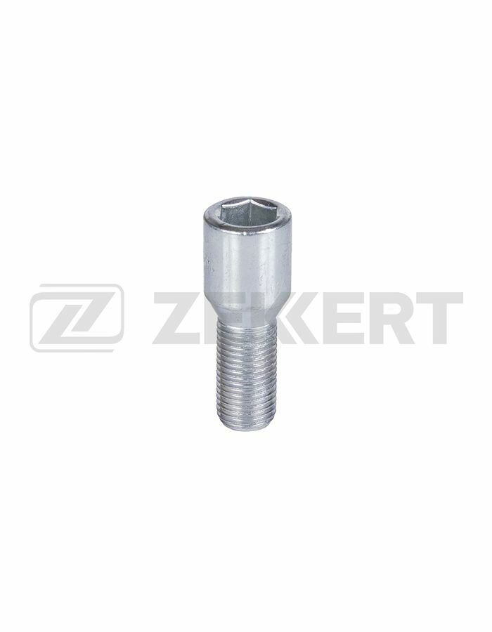 Болт колесный конус М14x1 5 длина резьбы 28 внутренний шестигранник цинк (цена за 1шт.)