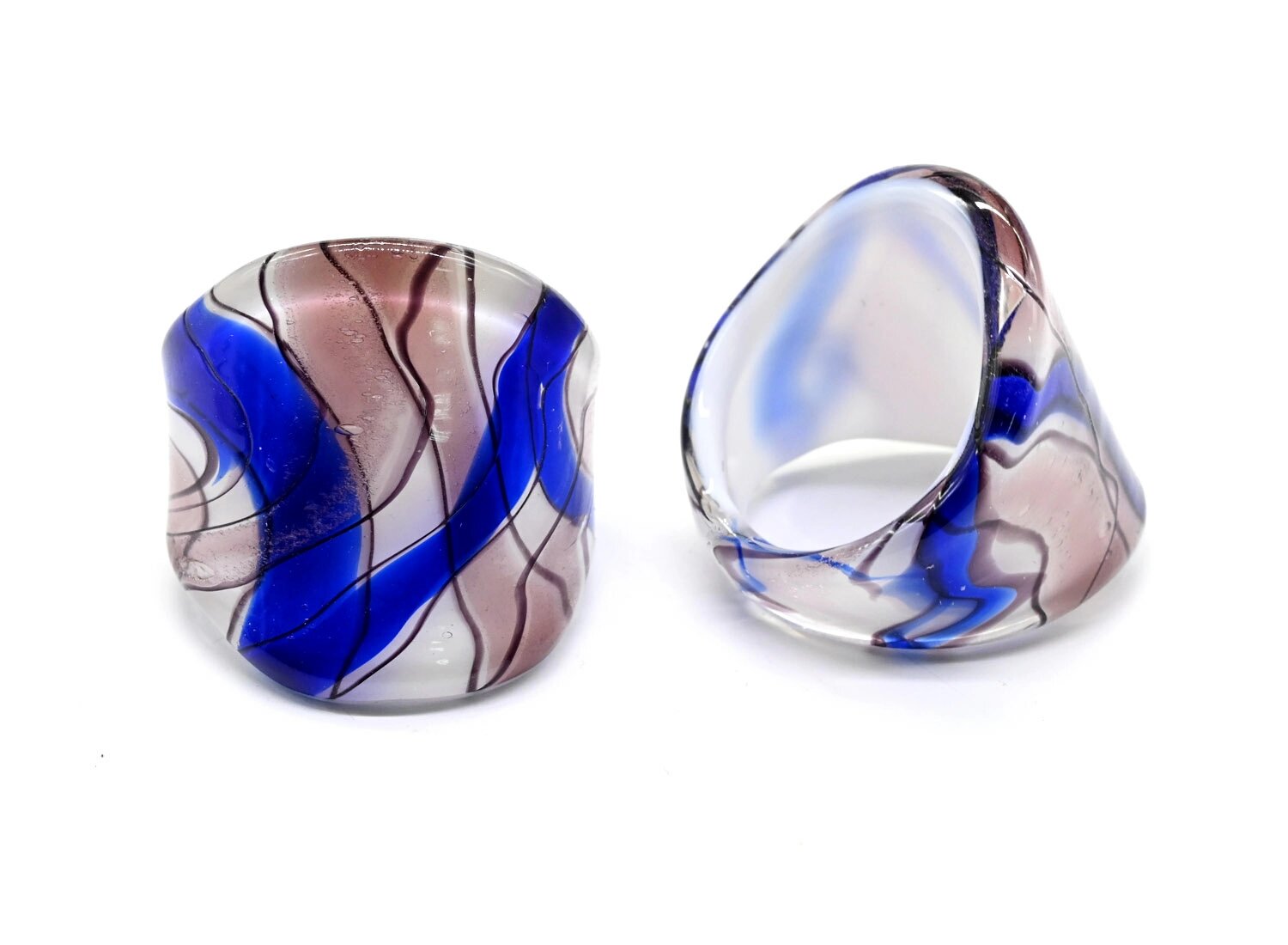 Кольцо, муранское стекло