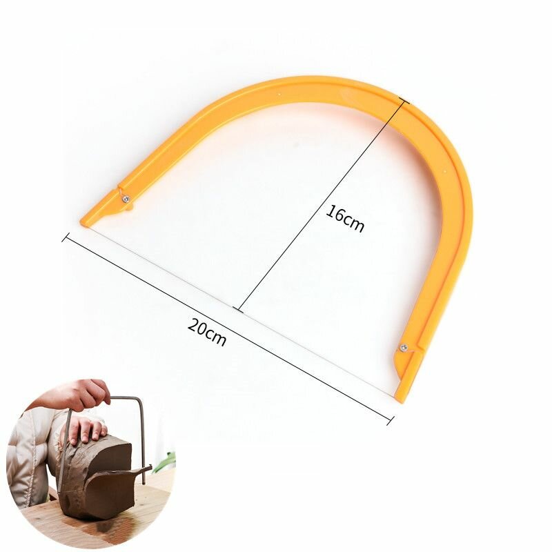 Стальной Резак для Глины с Точной Резкой, Проволока для Керамики DIY и Гжельской Техники,1, C1big, белый