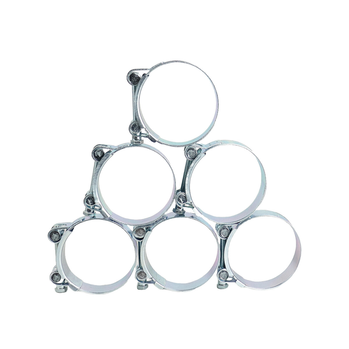 Хомут силовой одноболтовый 149-161 мм W1 RUSBELT (10 штук в упаковке)