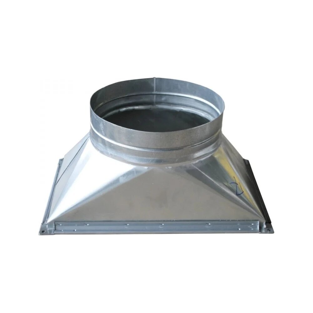 Переход с прямоугольного на круглое сечение Вентека тип 1 - 200x200/Ф200-260 мм, рулон оц.(08ПС)0.50 53-7990000003350