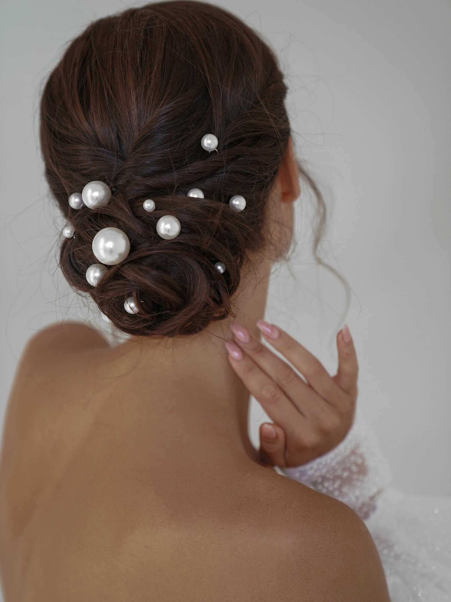 Шпильки для волос "LUMINA", золотистые, металл, пластик и жемчуг, 18 штук