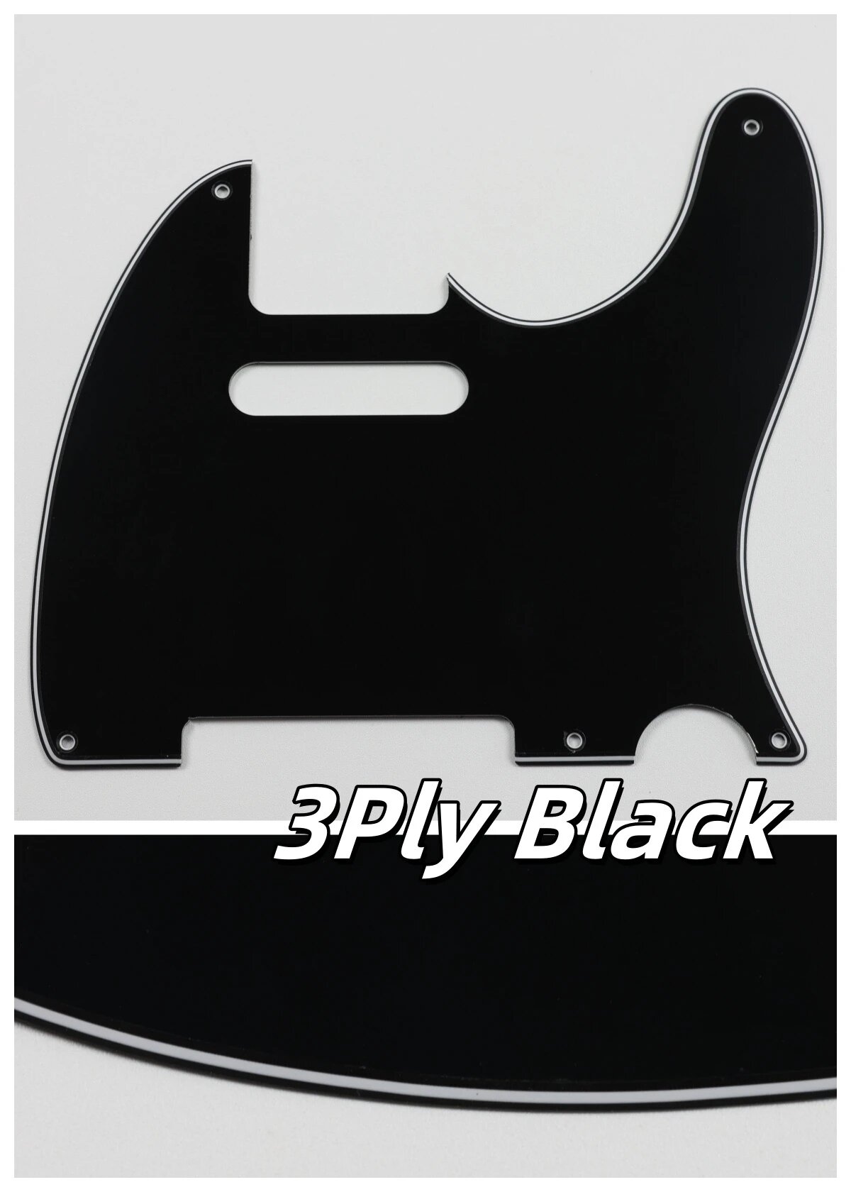 Плероо для Telecaster 52, 3Ply Black, черный