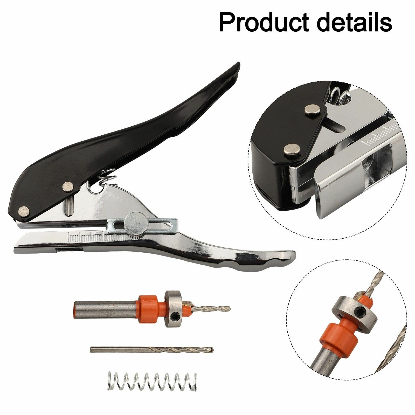 OZ-SASH Дырокол для кромок, набор сверл с зенковкой, регулируемая глубина для перфорации бумаги