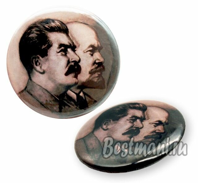 Значок сувенирный Ленин Сталин 1920-30 гг, значки редкие, памятные коллекционные