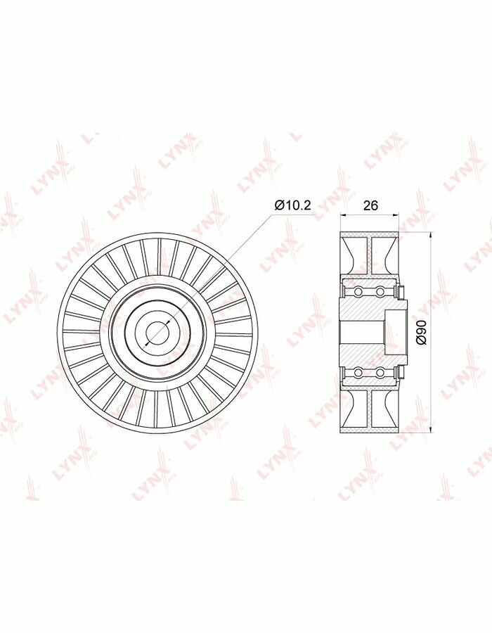 Ролик ремня приводного VW CRAFTER 2.5D 06-