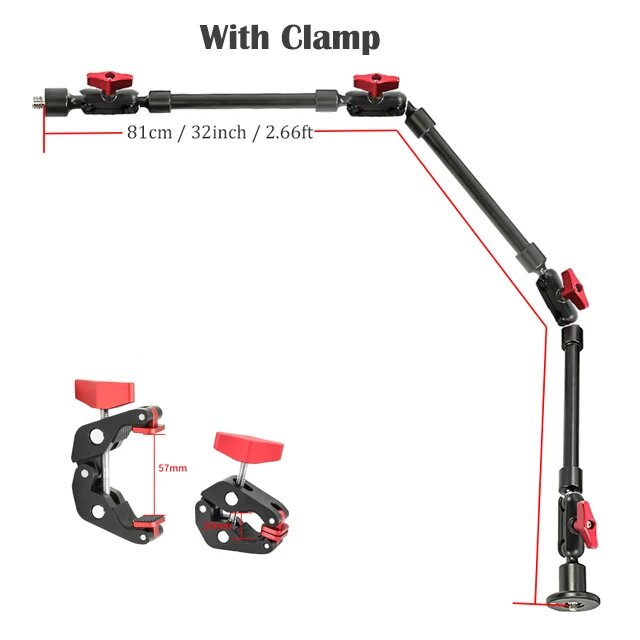 Шарнирный кронштейн GJUELIRRA 32 дюйма With Clamp