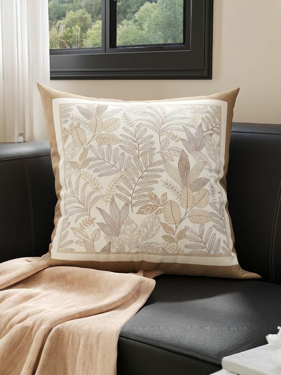 Декоративная наволочка, чехол для диванной подушки, 45х45см