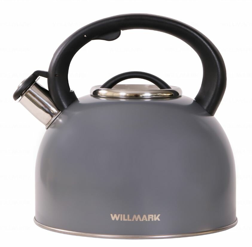 Чайник 4 л WILLMARK WTK-4810SS, темно-серый, нерж. сталь