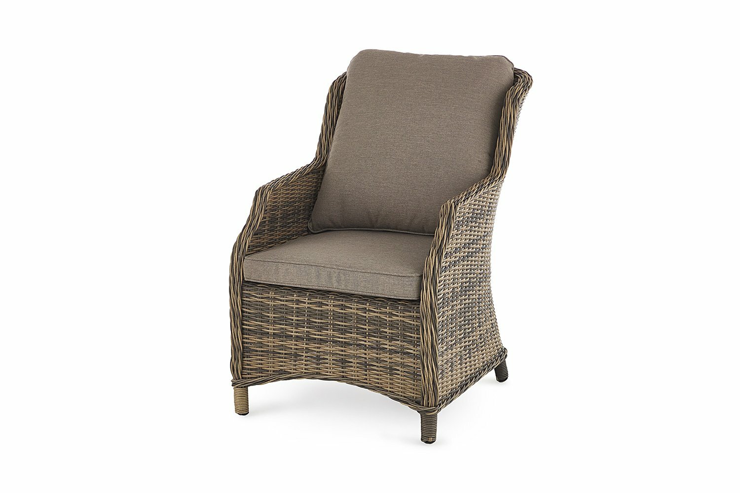 Кресло садовое Hoff Bergamo, 62х91х90 см, искусственный ротанг, цвет жёлтый, зелёный