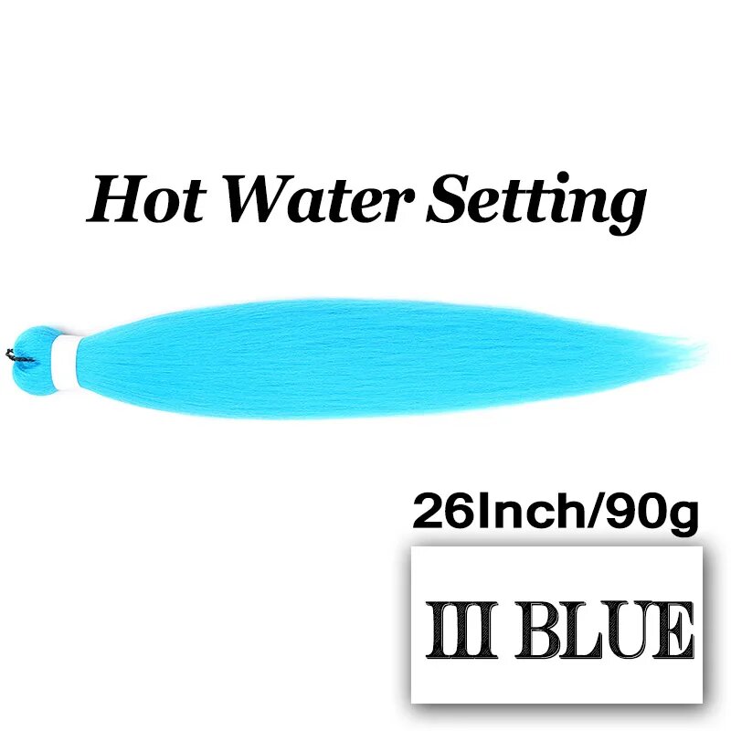 Синтетические косы LIHUI 26 дюймов, FR IIIBLUE, 90g