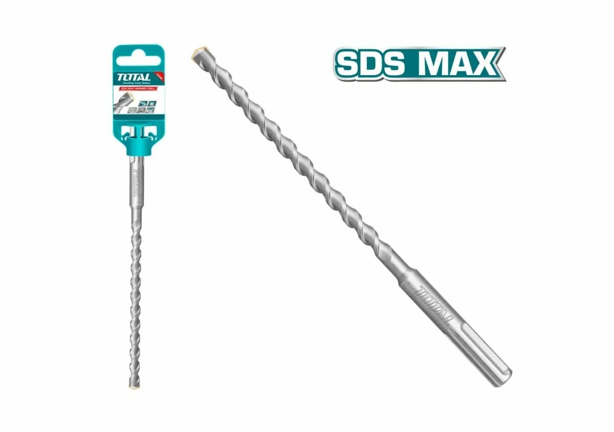 Бур по бетону, кирпичу, 20х340 мм, SDS - MAX, TOTAL TAC322000