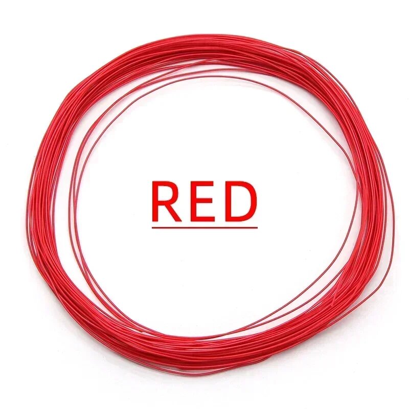 PTFE Серебристый Провод 28AWG Red, 10 meters