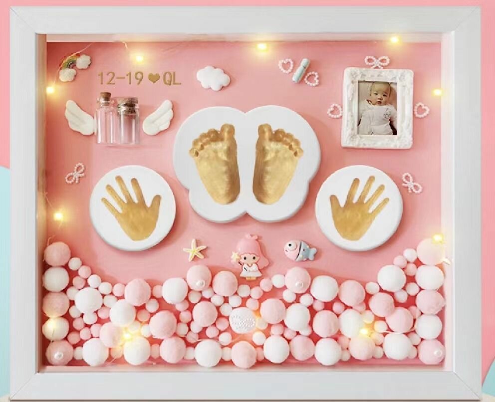 Набор для 3Д слепков ручек и ножек базовый подарок на рождение