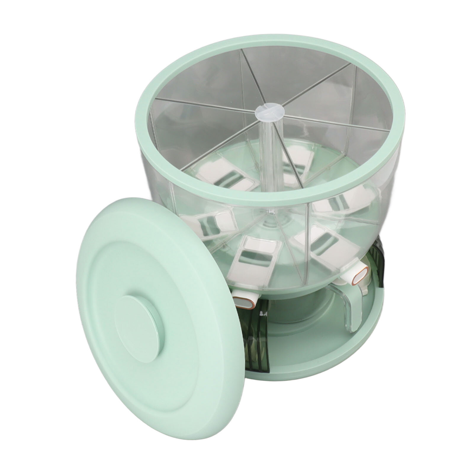 Вращающийся на 360 градусов диспенсер для хранения зерна, диспенсер для еды, вращающийся диспенсер для рисового зерна, контейнер для хранения проса, черного риса, ячменя, светло-зеленого цвета