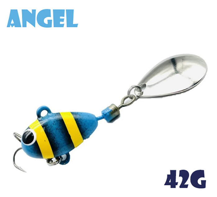 Блесна Тейл-Спиннер для рыбалки Uf-Studio Hurricane 42g #Angel