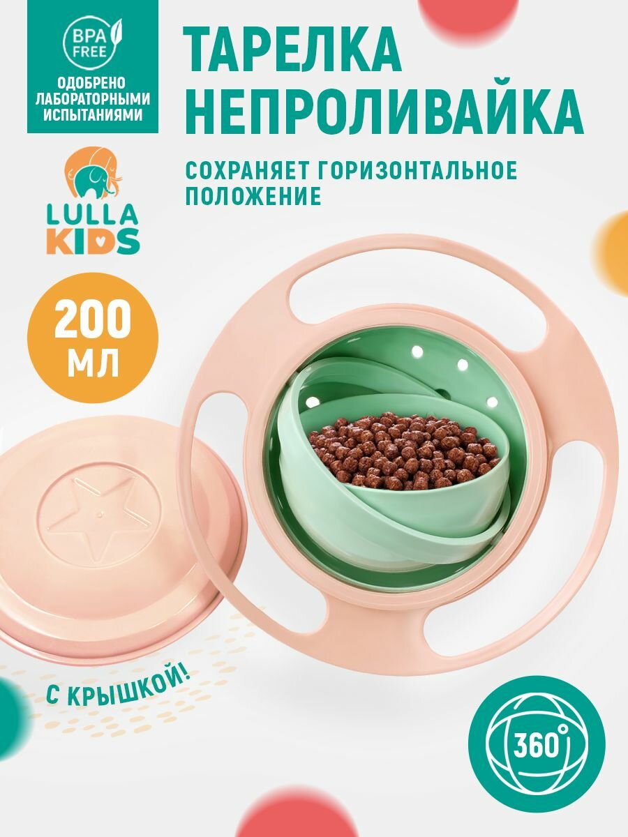 Тарелка детская непроливайка LULLAKIDS