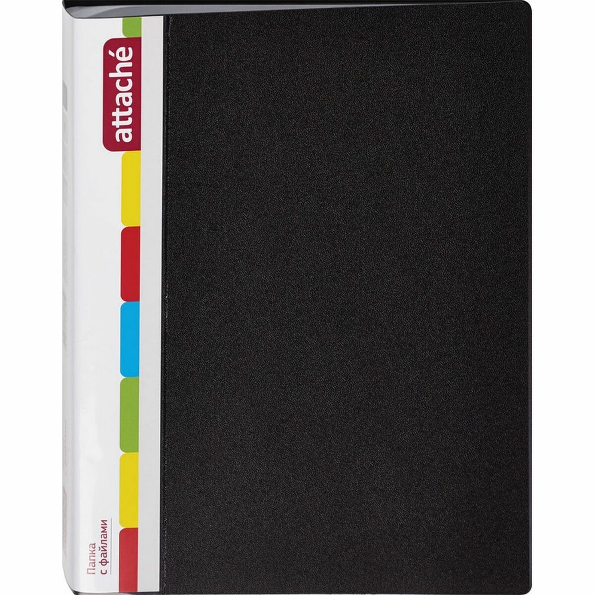 Папка файловая 40 вкладышей Attache (А4, 20мм, 700мкм, пластик) черная