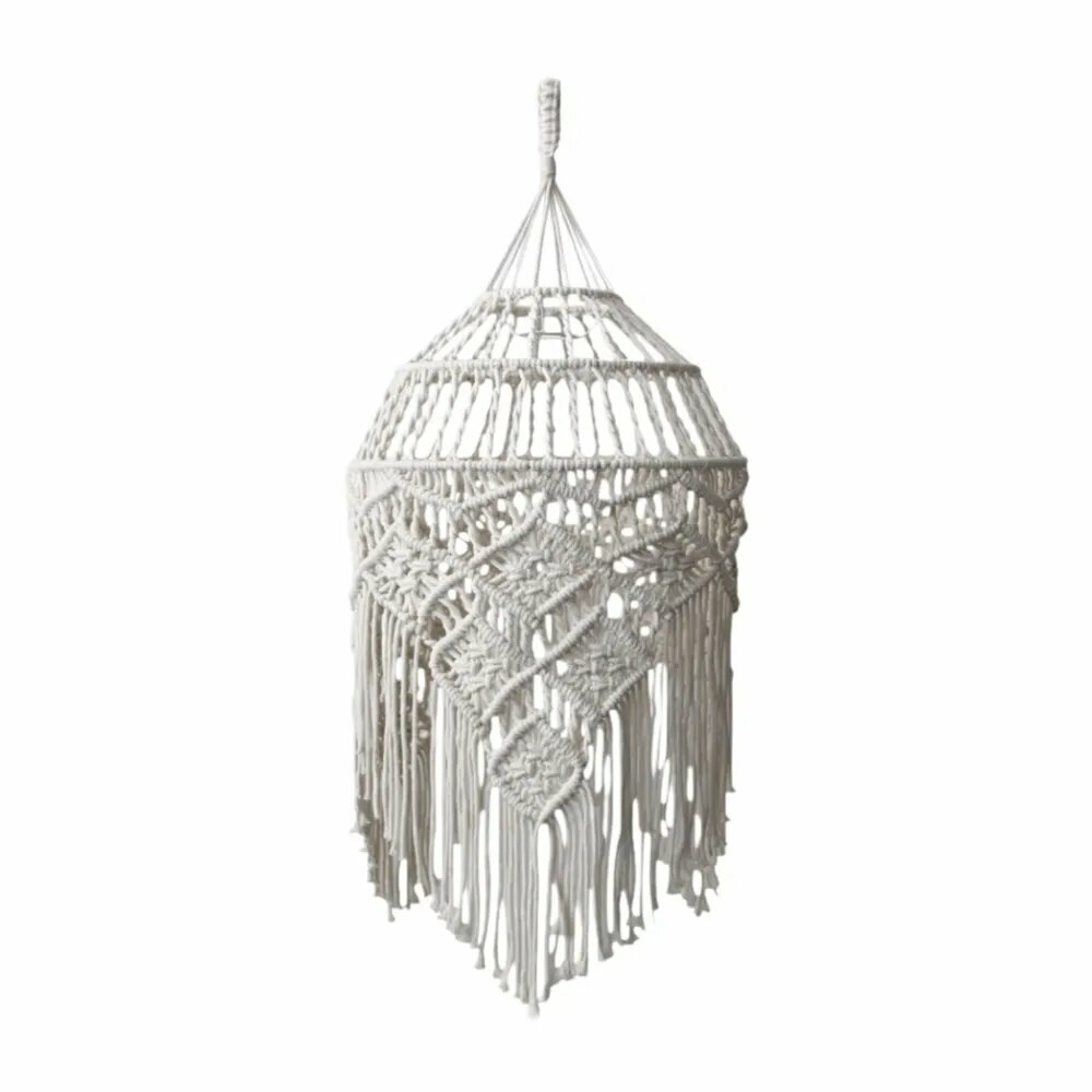 Абажур макраме Богемский абажур торшера 33,5 см x 75 см