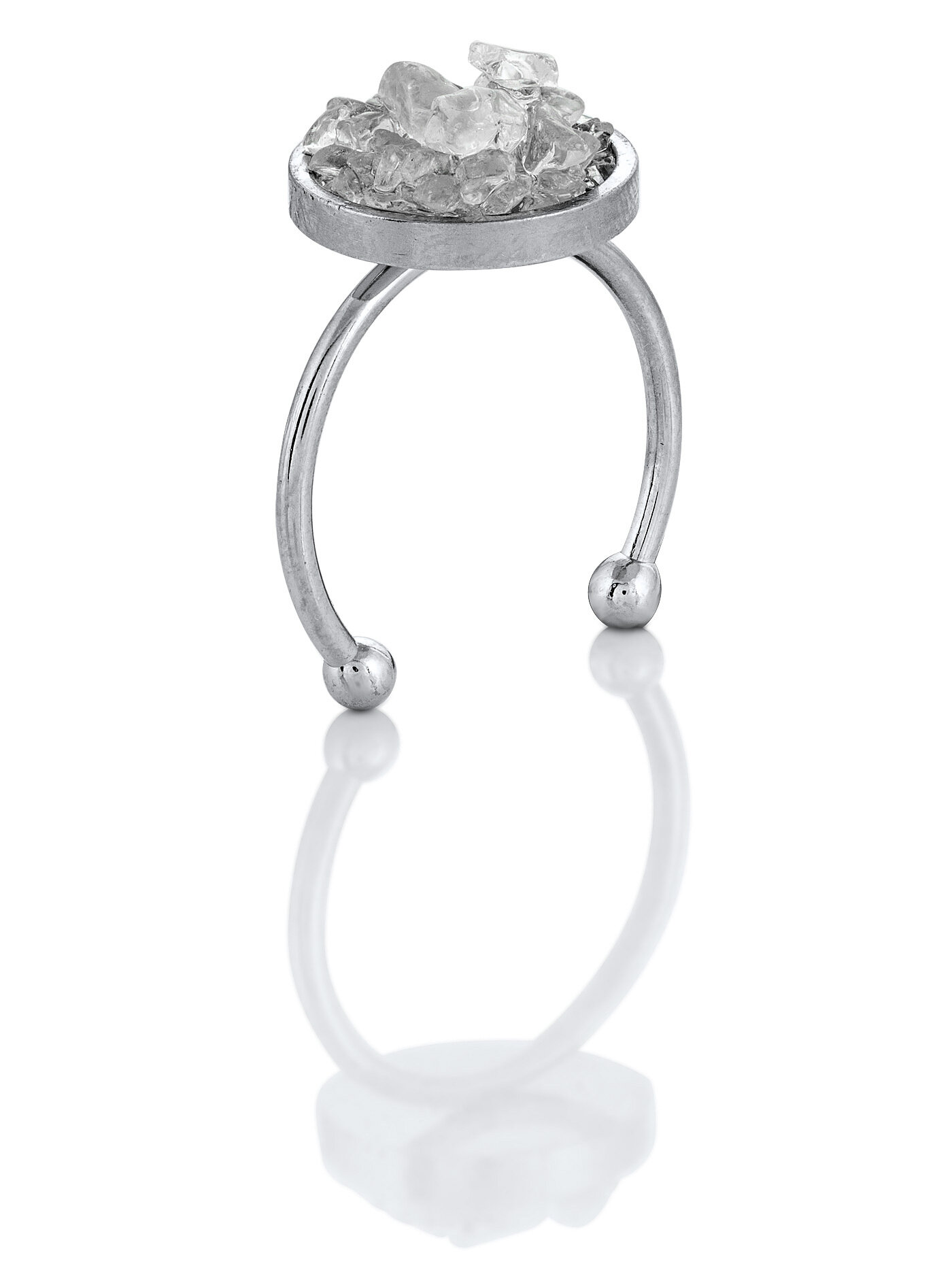 Кольцо, горный хрусталь