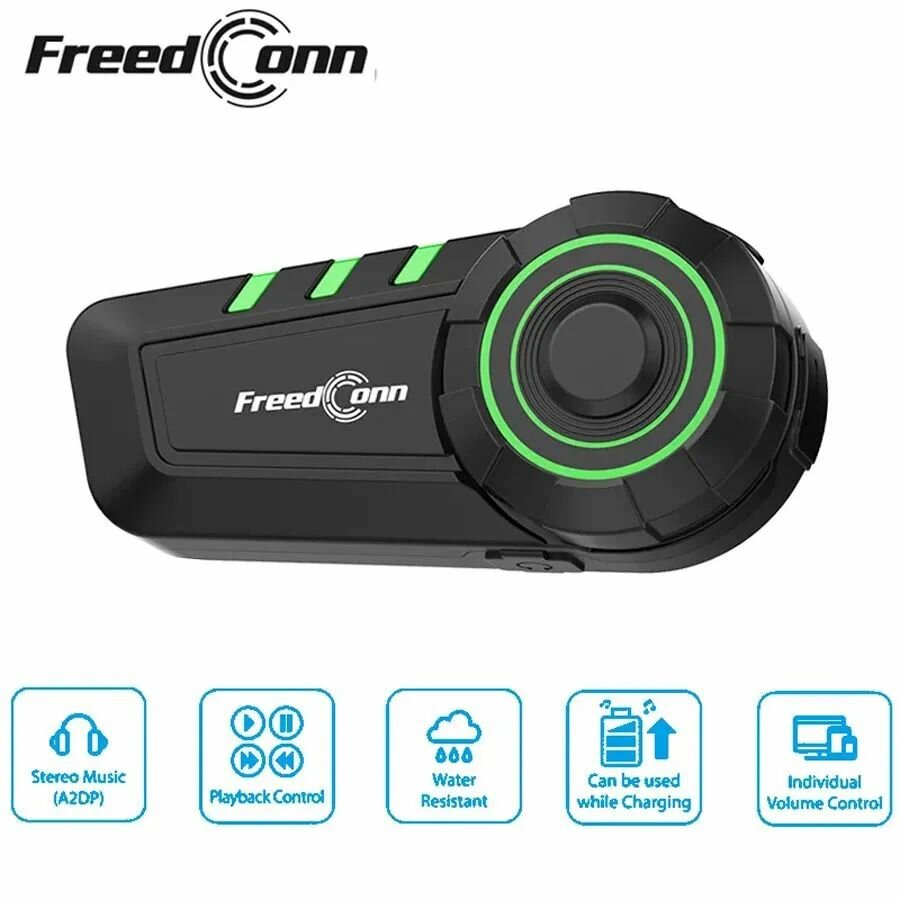 Мотогарнитура FreedConn "KY", Bluetooth 5.0, шумоподавление, АКБ 500mAh