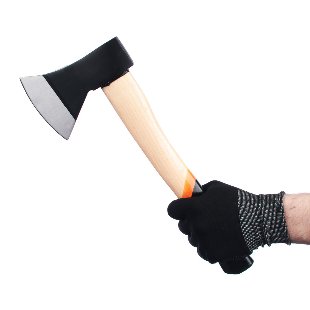 Топор для дров кованый универсальный, 600 г, 360 мм, с деревянной ручкой