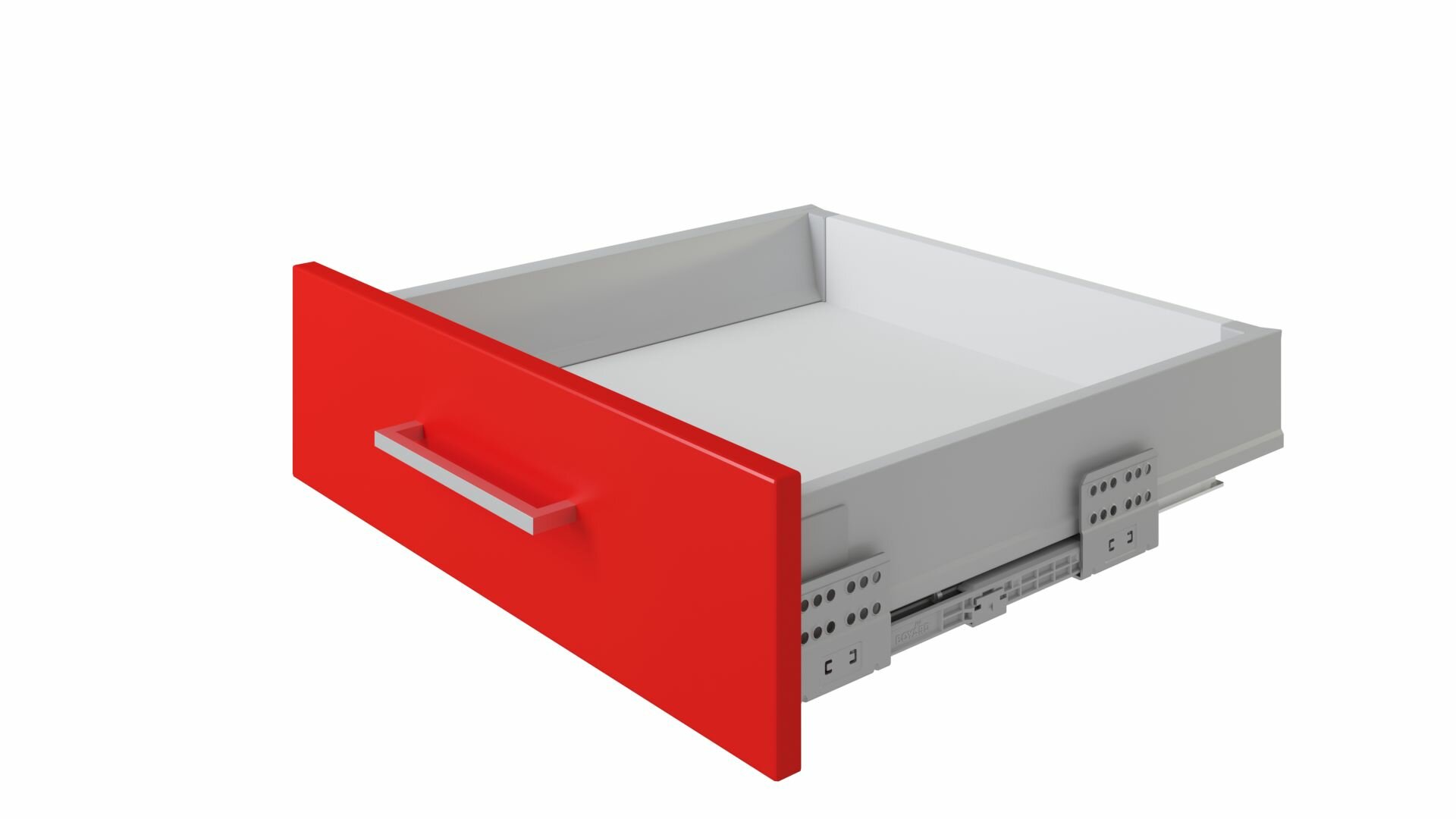 Комплект ящика Боярд SOFT с традиционными боковинами, высота 86 мм, длина 500 мм, с доводчиком, SB08GR.1/500, серый RAL7038