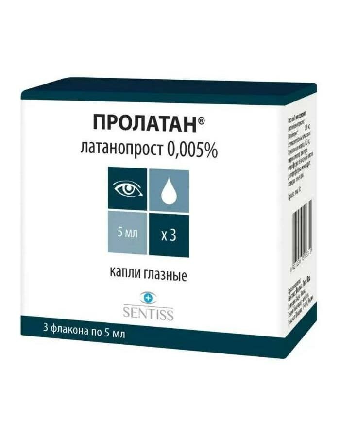 Пролатан, капли глазные 0.005%, 2.5 мл, 3 шт.